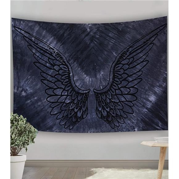 Wall Decor | Marubhumi Psychedelic Tie Dye Mandala Angel Wings Hippie ...